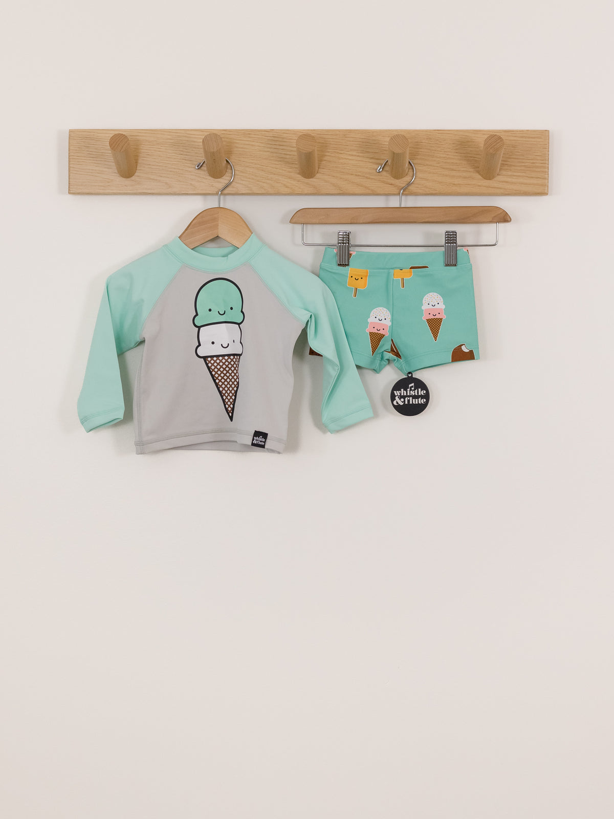 Whistle & Flute Rashguard Set - Ice cream — Thistle & Wren
