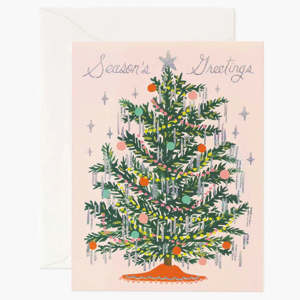Tinsel Tree Christmas Card — Thistle & Wren